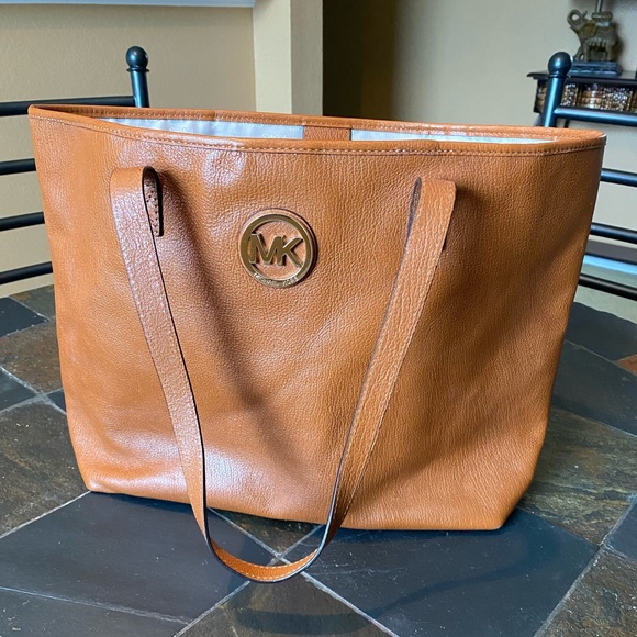 Bags | Michael Kors Camel Colored Tote Bag | Poshmark